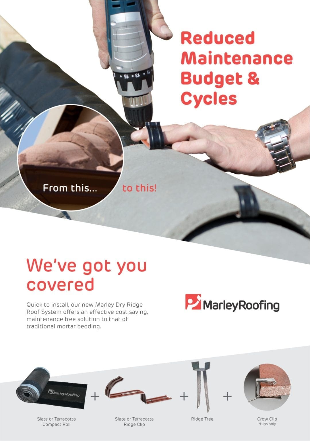 Marley Universal Taper Ridge System - Marley Roofing