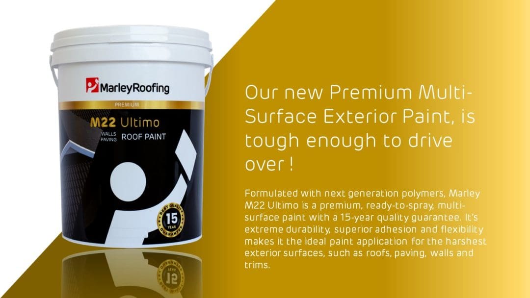 Marley M22 Ultimo Premium Multi-Surface & Paving Paint - Marley Roofing