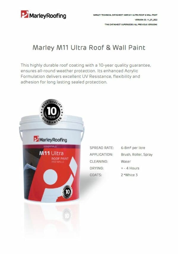 Marley M11 Multi-surface Paint - Marley Roofing