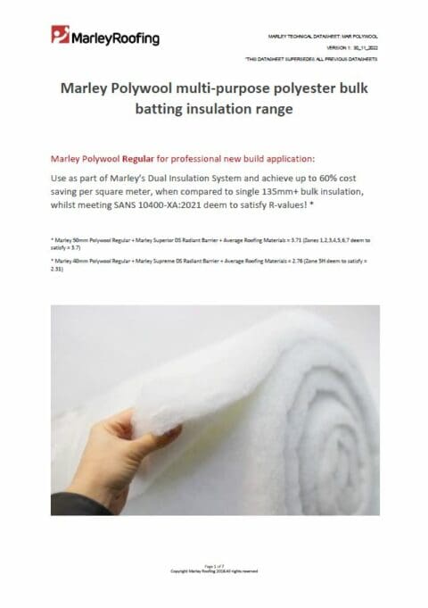 Marley Polywool Insulation - Marley Roofing